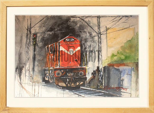 Indian Train Drawing