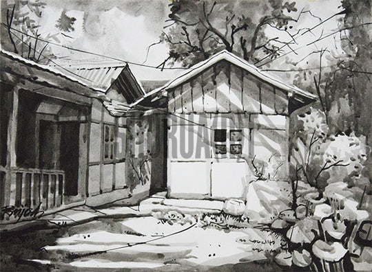 Painting of a house in Sikkim – SHURUA(R)T