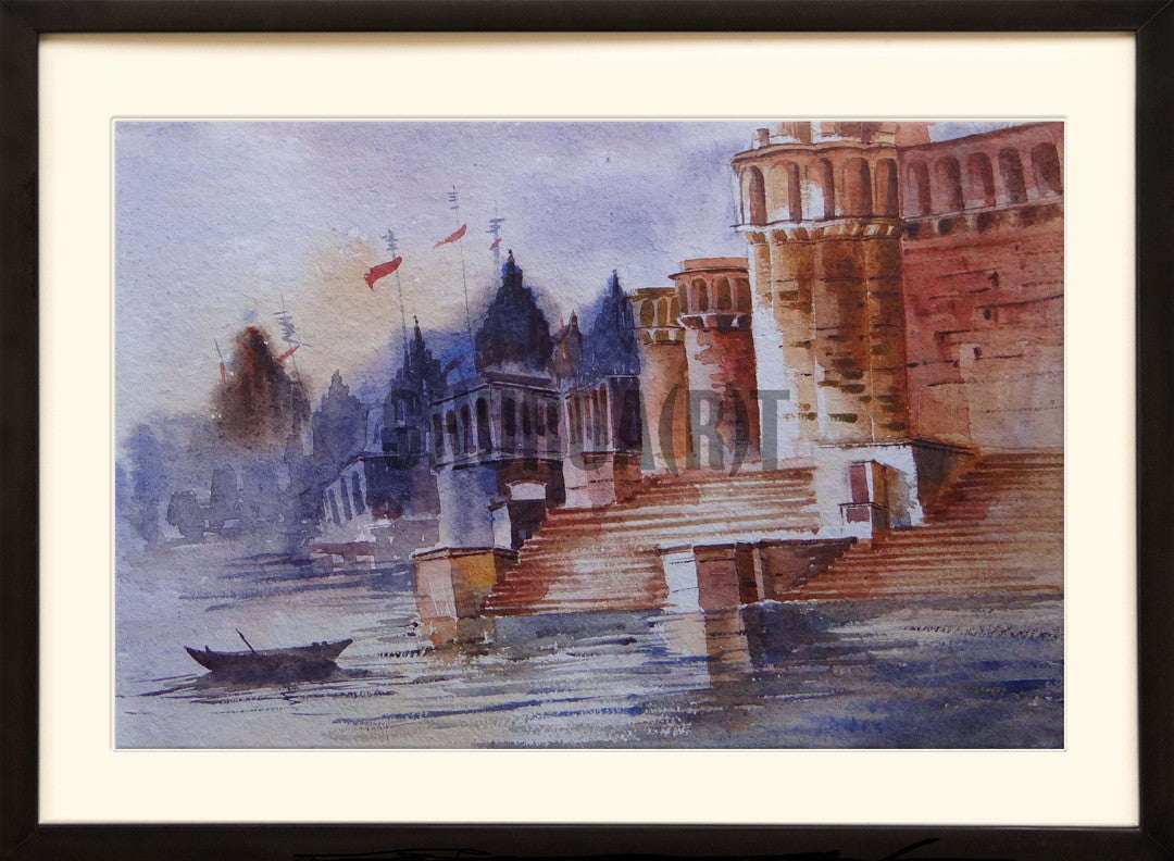 Painting of a Benares Ghat – SHURUA(R)T