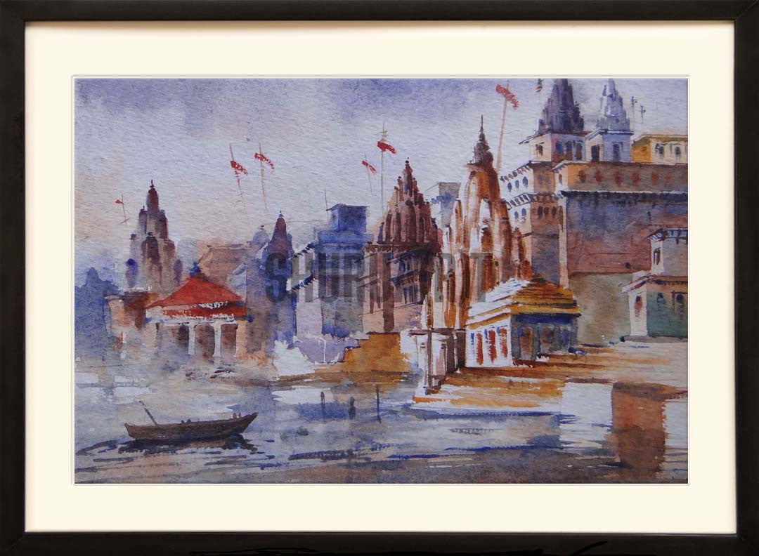 Painting of a Benares Ghat – SHURUA(R)T